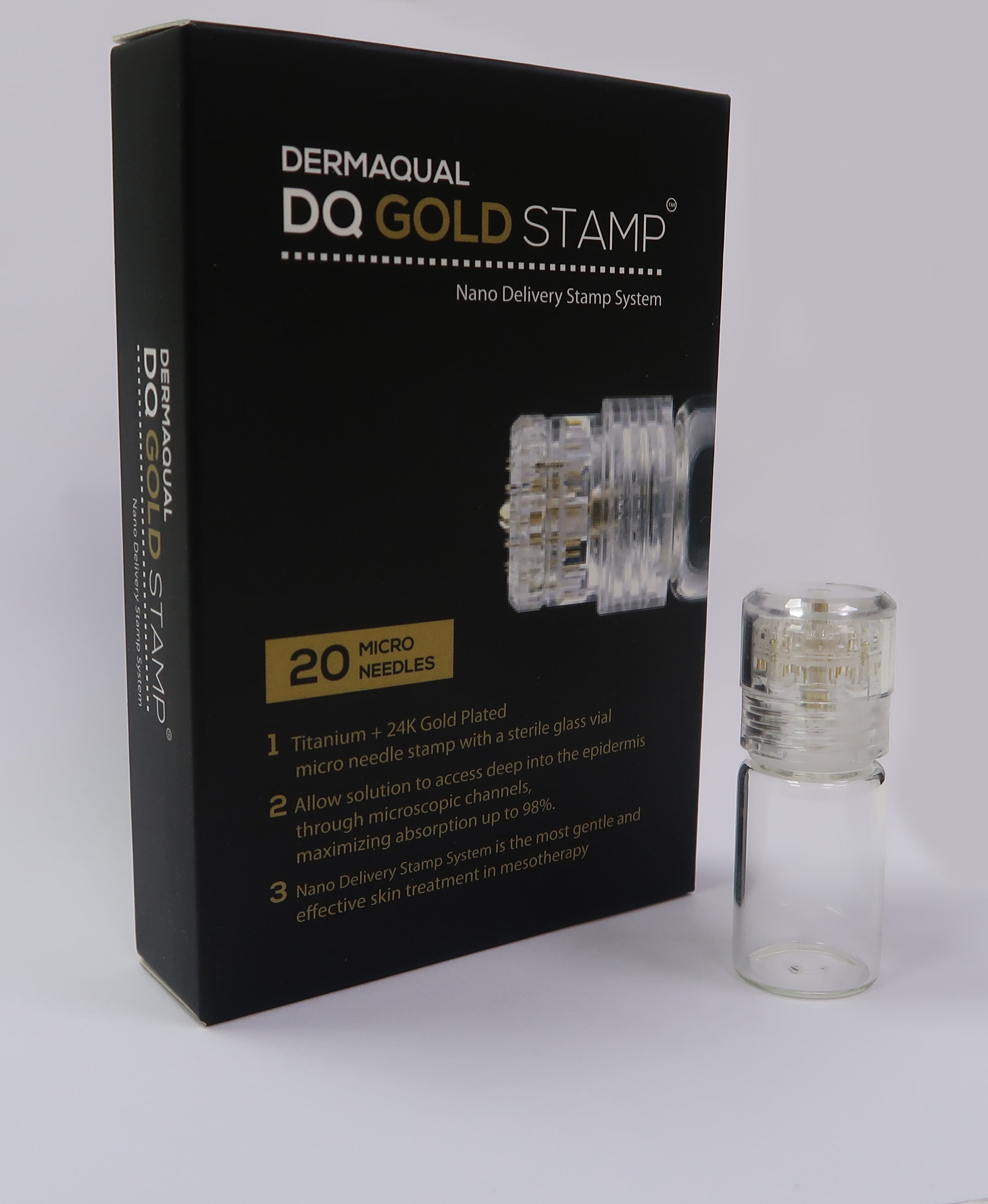 Dermaqual Gold Stamp (20 Needle 0.6mm / 1.0mm) – DermaFusion Aesthetics Ltd